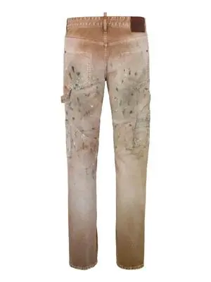 Dsquared2 Mushroom Field Teddy Carpenter Jeans - Neutrals