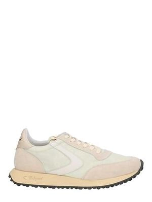 VALSPORT Woman Sneakers Beige Size 4 Leather, Textile Fibers Beige
