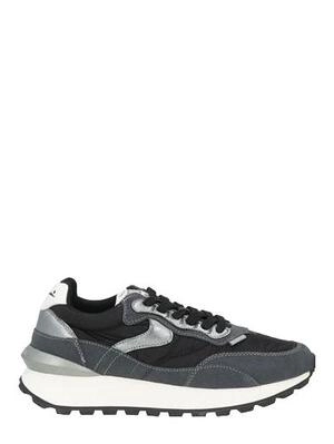 VOILE BLANCHE Sneakers Size Leather, Textile Fibers - Black