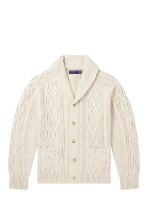 Polo Ralph Lauren Cable-knit Cotton Cardigan - Neutrals