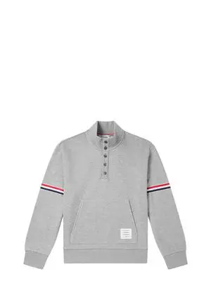 Thom Browne Cotton-piqué Sweatshirt - Gray