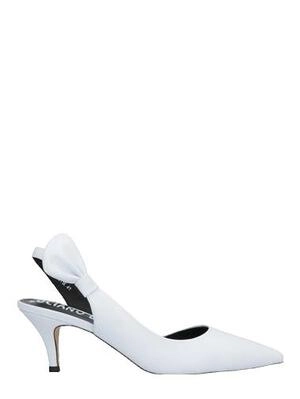 LUCIANO BARACHINI Woman Pumps White Size 6 Soft Leather