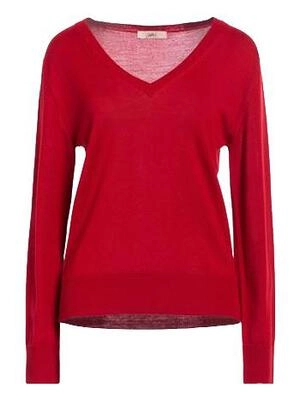 CARLA G. Sweater Size Wool, Acrylic - Red
