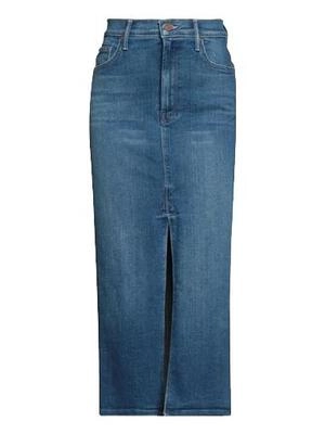 MOTHER Denim Skirt Size Cotton, Lyocell, Polyester, Elastane - Blue