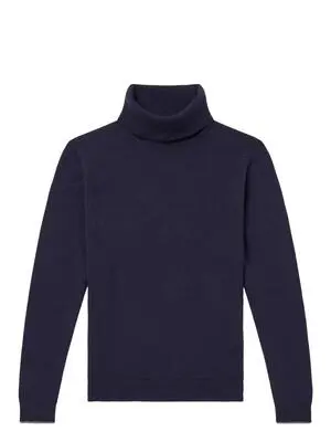 Sease Cashmere Rollneck Sweater - Blue