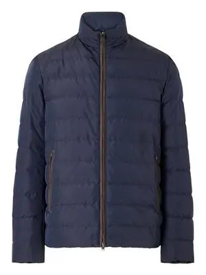 Herno Quilted Padded Down Jacket - Blue