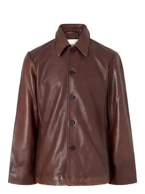 Studio Nicholson Leather Jacket - Brown