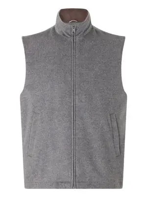 Herno Wool And Cashmere-blend Vest - Gray