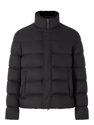 Herno Arendelle Plush-trimmed Quilted Shell Down Jacket - Black