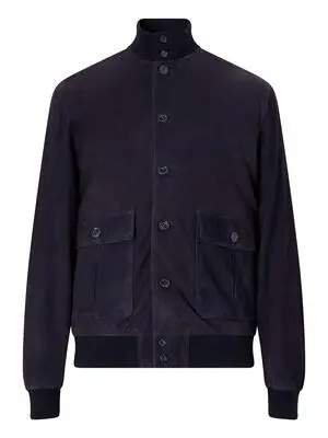 VALSTAR Valstarino Suede Jacket - Navy