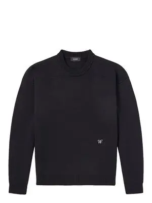 WILLY CHAVARRIA Embroidered Wool Sweater - Black