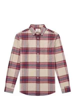 Portuguese Flannel Sabela Checked Cotton-flannel Shirt - Red