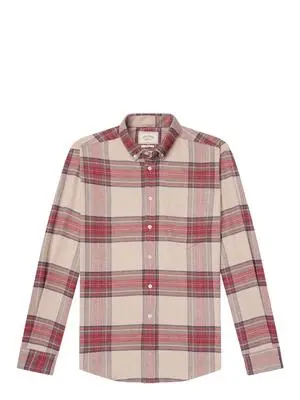 Portuguese Flannel Sabela Checked Cotton-flannel Shirt - Red