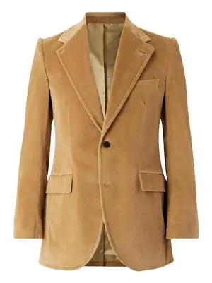 Husbands Cotton-velvet Blazer - Yellow