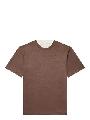 Eleventy Linen T-Shirt Brown