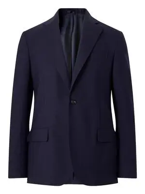 DE PETRILLO Virgin Wool Suit Jacket - Blue
