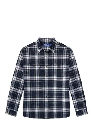 Polo Ralph Lauren Checked Cotton-flannel Shirt - Blue