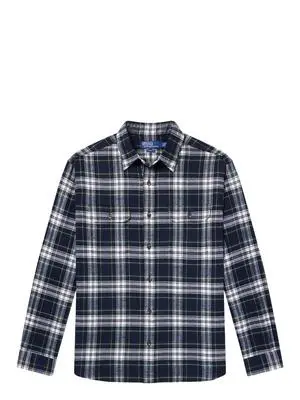 Polo Ralph Lauren Polo Ralph Lauren - Checked Cotton-Flannel Shirt - Men - Blue - XXL Navy