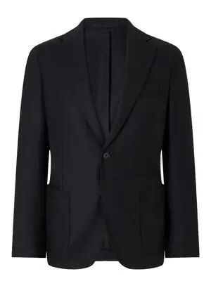 DE PETRILLO Posillipo Wool And Cashmere-blend Twill Suit Jacket - Black