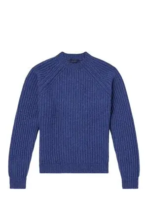 Sease Ribbed Cashmere Sweater - Blue