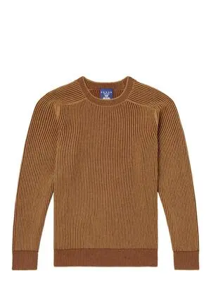 Sease Dinghy Ribbed Cashmere Sweater - Brown