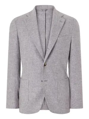DE PETRILLO Posillipo Wool And Cashmere-Blend Blazer Gray