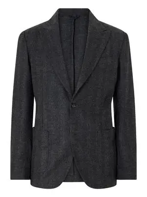DE PETRILLO Faro Wool And Cashmere-blend Blazer - Gray