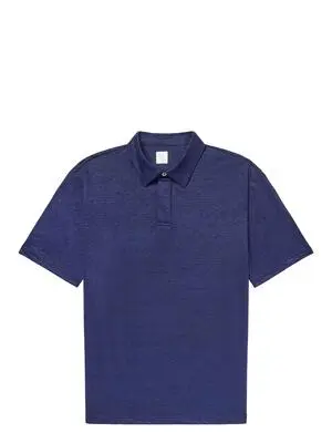 Eleventy Eleventy - Linen-Jersey Polo Shirt - Men - Blue - S Navy