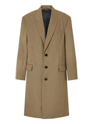 Tibi Checked Twill Coat - Metallic