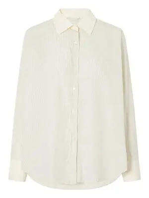 MFPEN Inquiry Striped Cotton Shirt - Neutrals