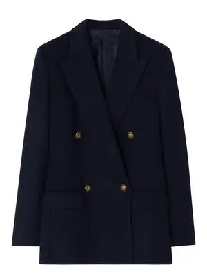 BURBERRY Cashmere Double-breasted Jacket