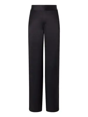 LISA YANG Satin Straight-leg Pants