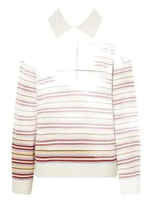 Faithfull The Brand Harlow Striped Knitted Polo Shirt - Multi