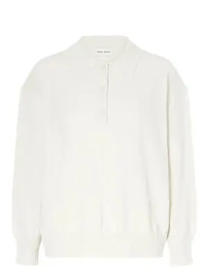 HIGH SPORT Elyse Cotton And Wool-blend Polo Shirt - Neutrals