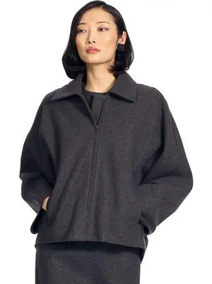SACHIN & BABI Kenna Black Brushed Knit Zip Jacket