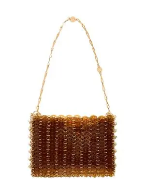 Rabanne 1969 Pailette-embellished Shoulder Bag Orange