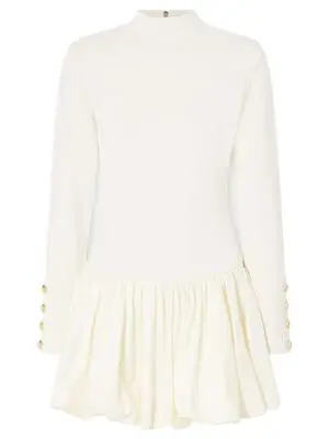 Aje Elodi Crepe Mini Dress Cream