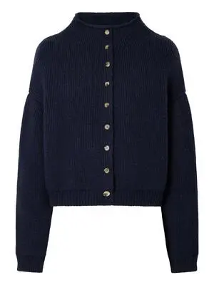 Khaite Marjorie Cashmere Cardigan - Navy