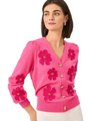 Lilly Pulitzer® Millard Pullover Sweater In Long Sleeves, V-neck - Pink