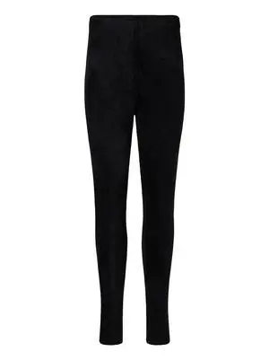 Alaïa High-rise Velvet Leggings - Black