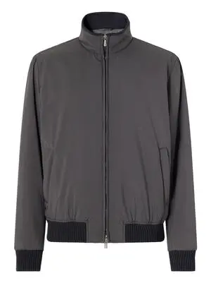 Thom Sweeney Nylon Bomber Jacket - Gray