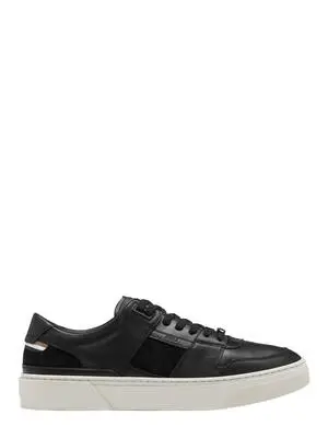Hugo Boss Leather Casual Sneakers - Black