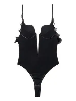 TOM FORD Silk Crepe Bodysuit - Black