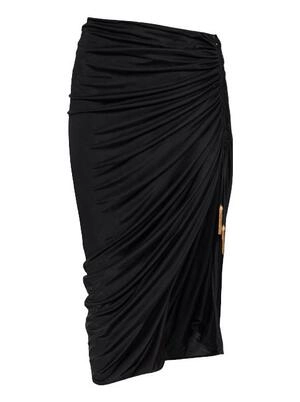 Balmain Asymmetric Skirt - Black