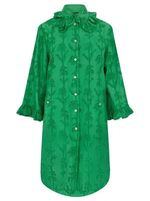 GUCCI Jacquard Shirt Midi Dress
