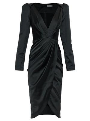 Balmain Long-sleeved Dress - Black
