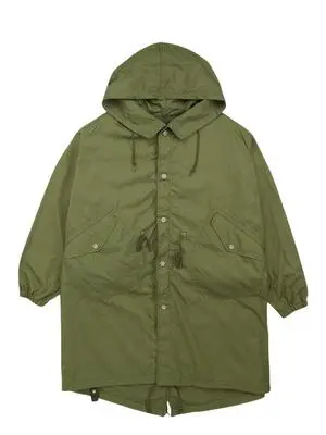 Comme Des Garçons Long-sleeved Hooded Reversible Jacket - Green