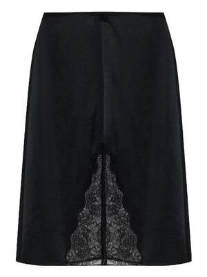 ANINE BING Mid-length Skirt With Slit Detail - Black