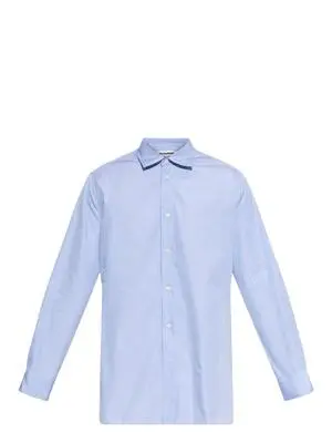 JIL SANDER Loose Fit Long Sleeve Shirt - Light Blue