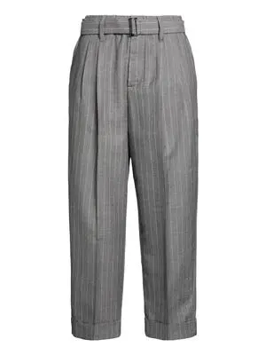Brunello Cucinelli Striped Casual Trousers - Gray